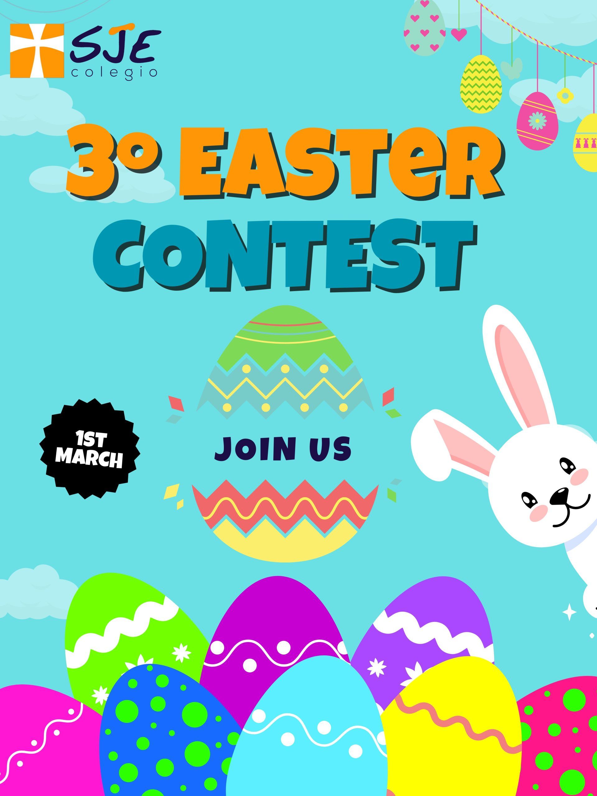 3º EASTER EGG POSTER - CONCURSO DE HUEVOS DE PASCUA - Colegio SJE